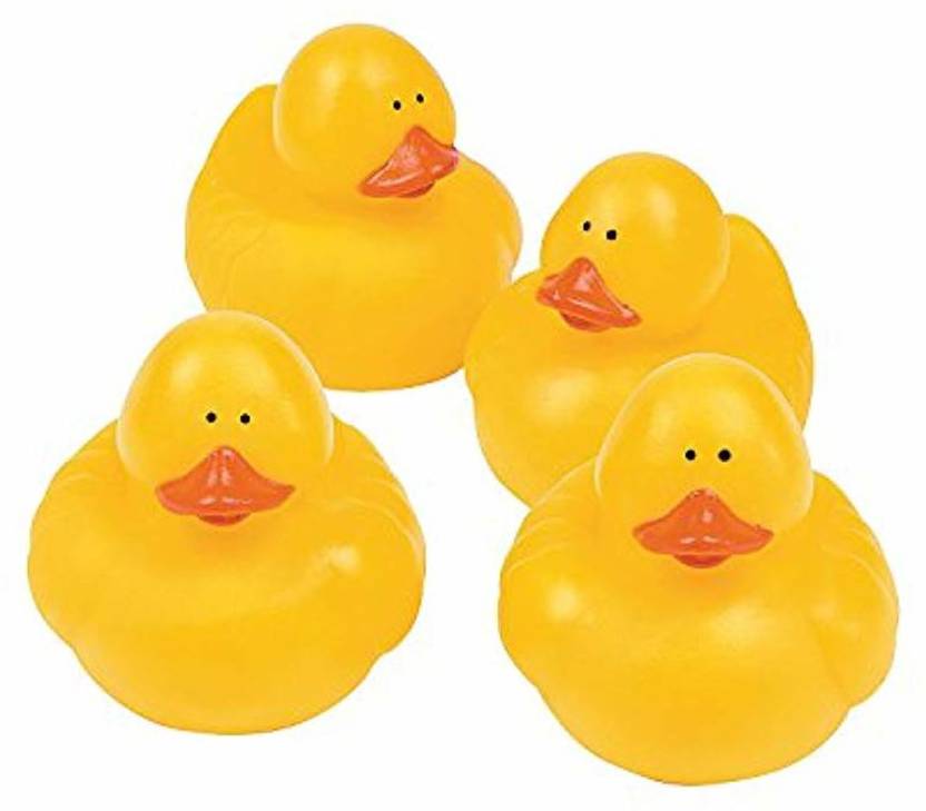 Fun Express Yellow Rubber Duckies Bath Toy - Yellow Rubber Duckies ...
