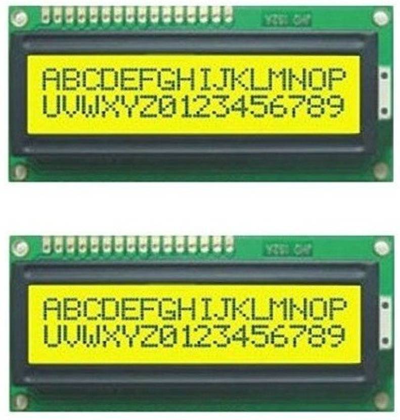 Care N Touch 2 Pieces Lcd 1602a Jhd162a Blue Green Back Light Display Module 5v 12v