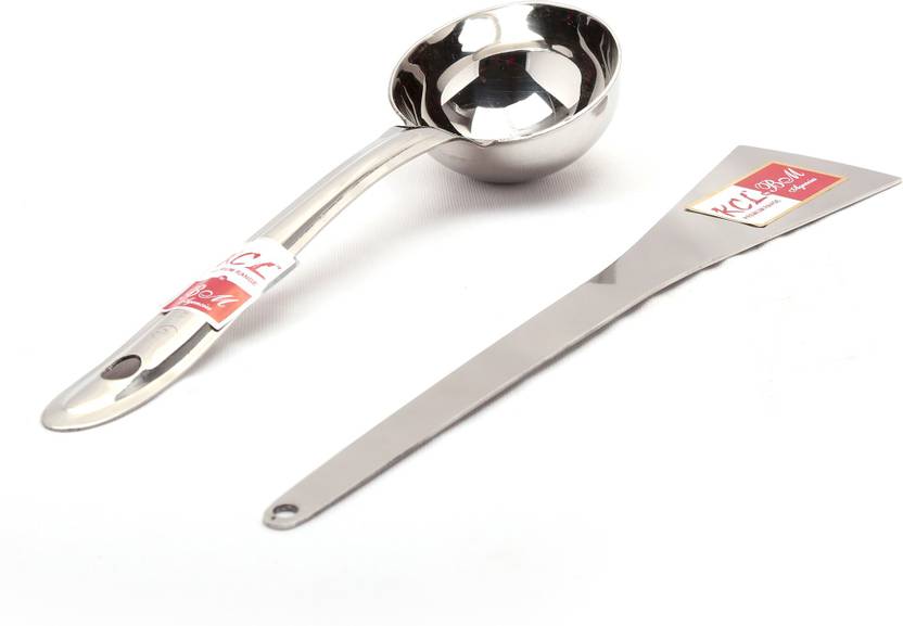 KCL Dosa Turner & pour Spoon - 2 Stainless Steel (Heavy Guage) Perfect ...