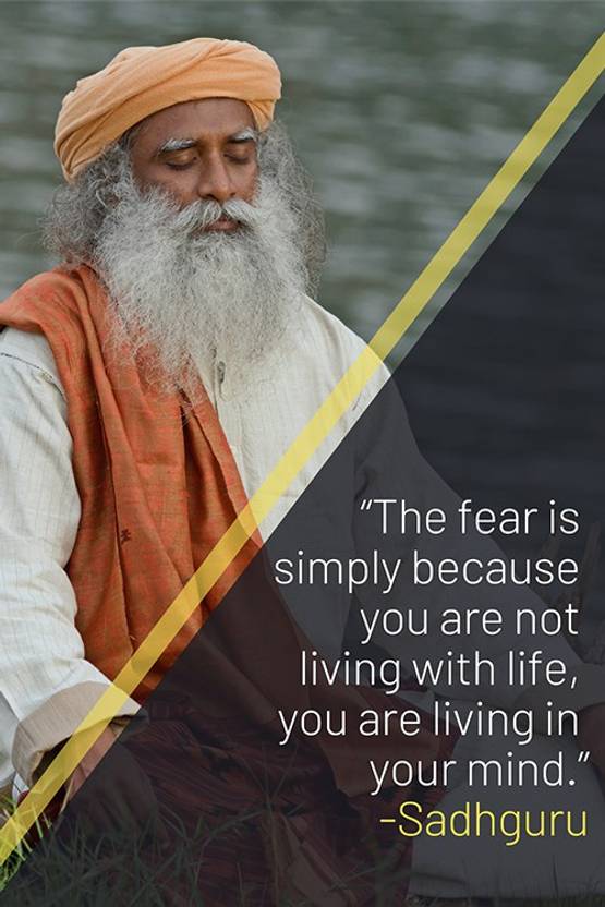 Don't live in your mind - Dhyanalinga Sadhguru Isha Motivational Quotes ...