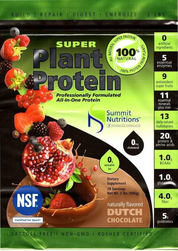 Summit Nutritions All In One Formula Super Plant Protein Naturally ...