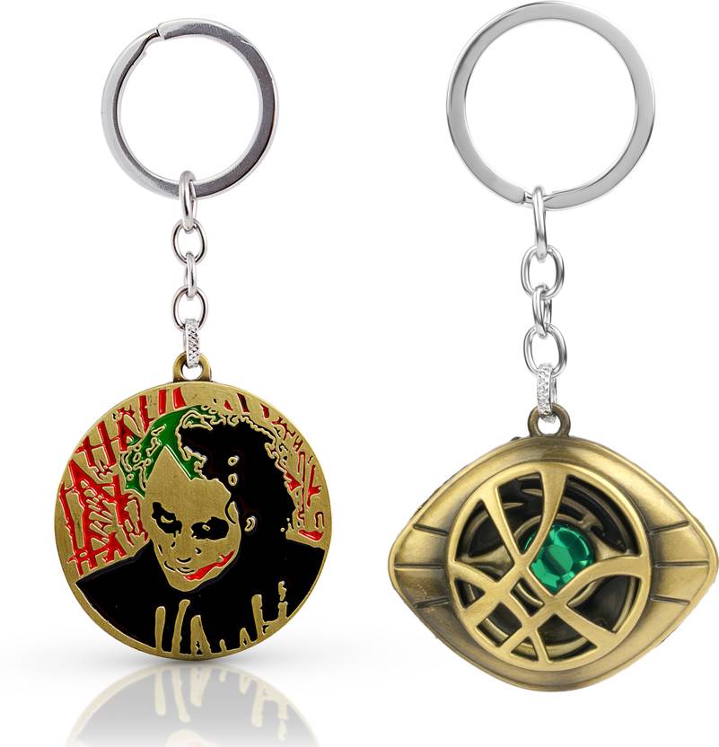 Three Shades Dr Strange Keychain & Batman Joker Heath Ledger Keychain ...