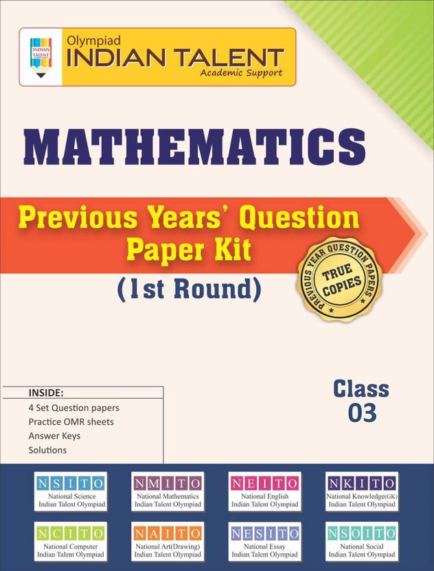 Indian Talent Olympiad Previous Year Mathematics Question Papers Class ...