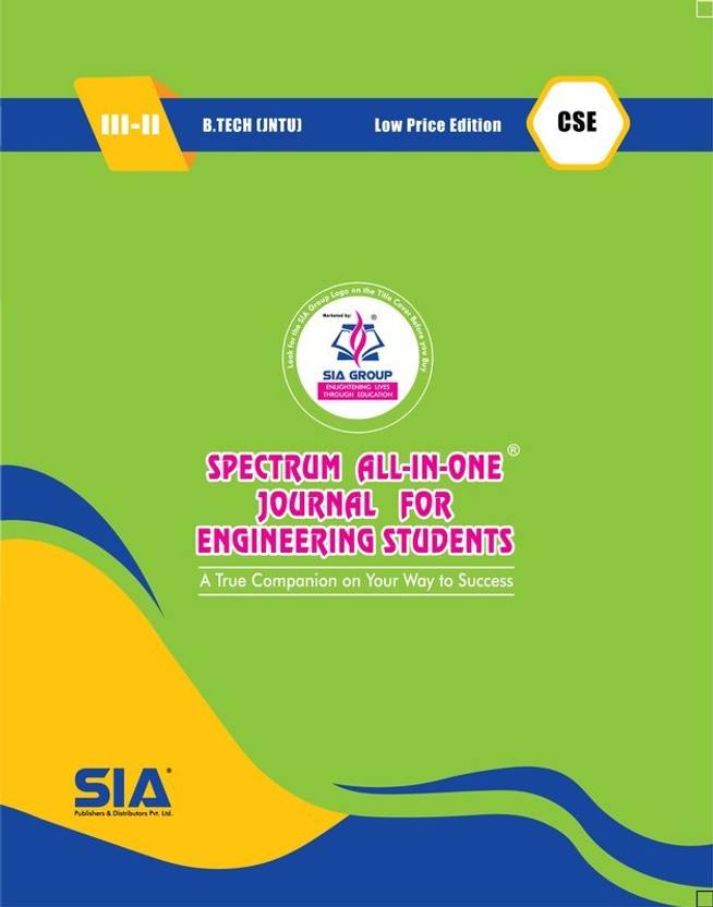 B.Tech III-Year II-Sem (CSE) JNTU-(Kakinada), ALL-IN-ONE Journal: Buy B ...