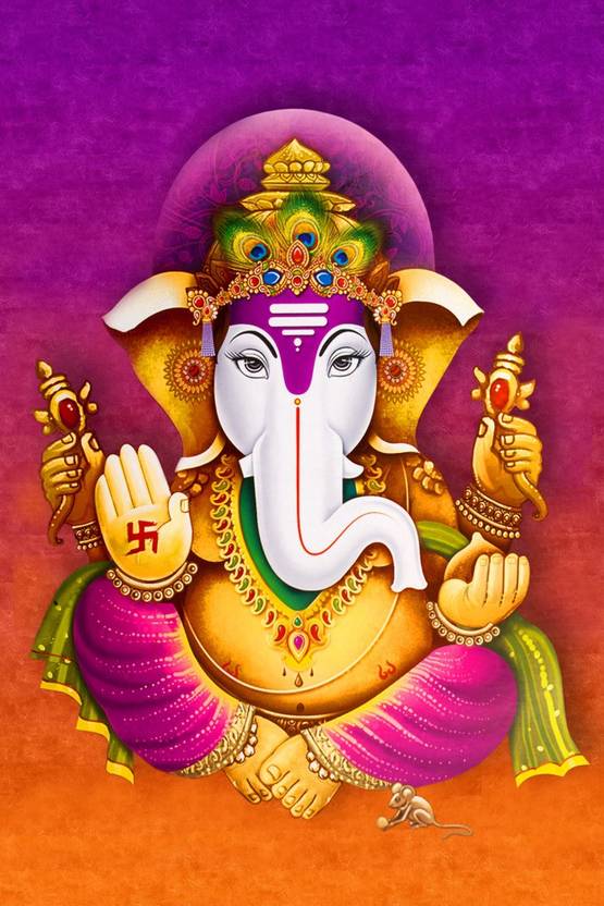 Ganesh gods religious poster all hindu god posters(no need of tape ...
