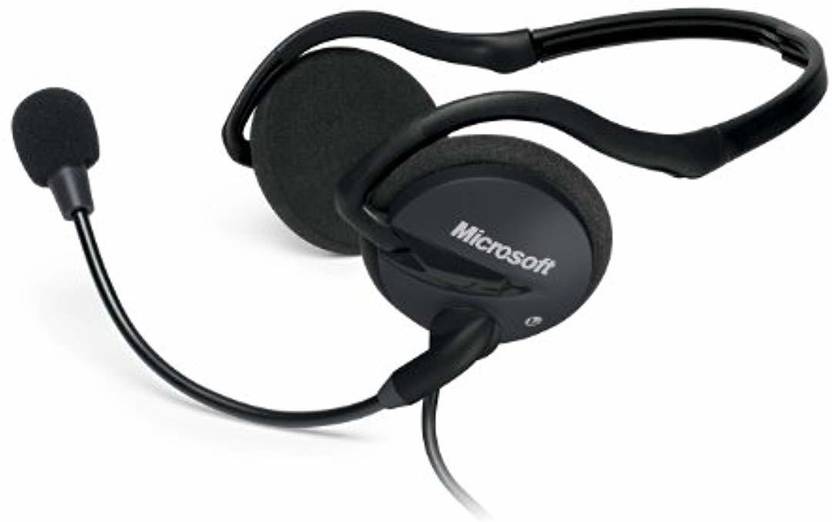 MICROSOFT Behind Head Headset Wired Headset Price in India - Buy ...