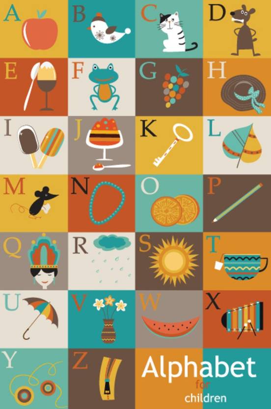 KD alphabet chart for kids Sticker Poster| Paper Print - Educational ...