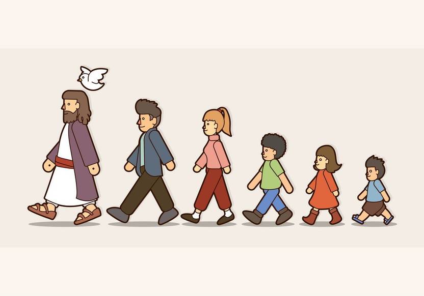 jesus cartoon Sticker Poster|Religious poster|Christian Poster| Paper ...