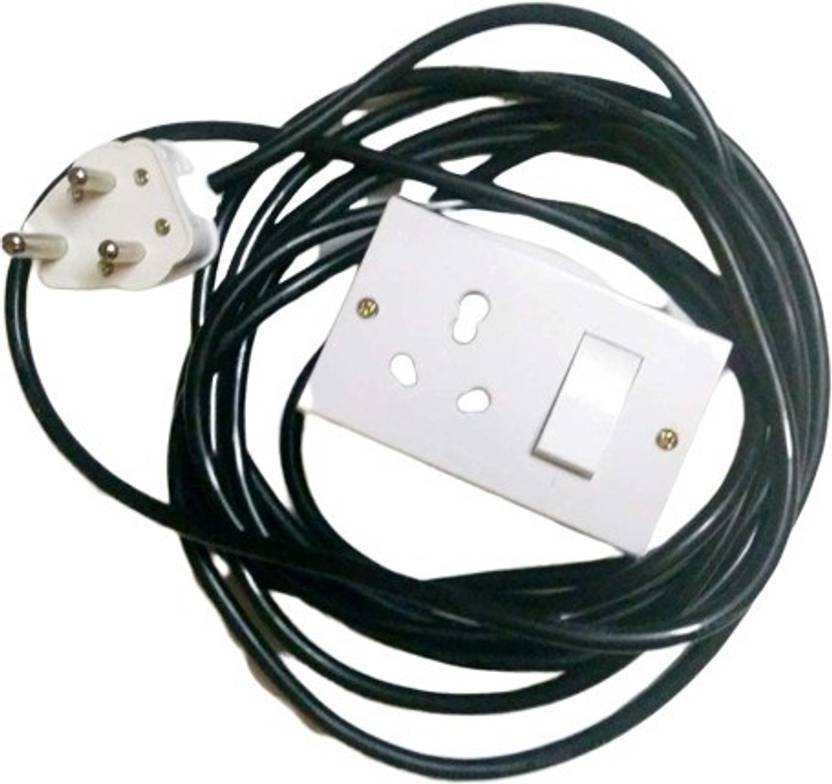 Greatindo Heavy Duty Extension Box with 3 Core 1 Socket Extension ...