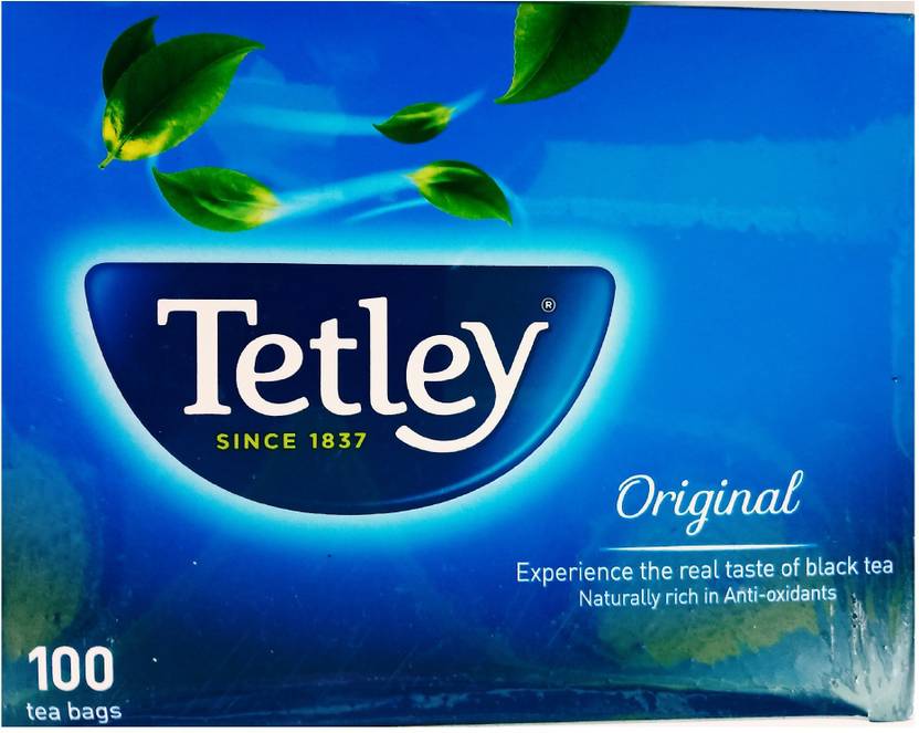 tetley ORIGINAL 100 TEA BAGS BOX Black Tea Bags Box Price in India ...