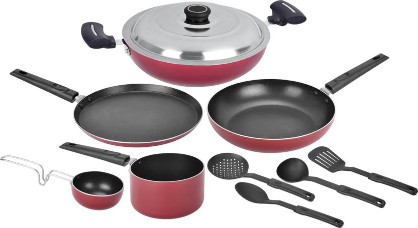 Renberg Orchid Non-Stick Coated Cookware Set Price in India - Buy ...