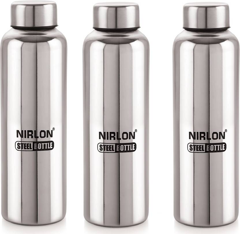Flipkart.com | NIRLON Stainless Steel Freezer Water Bottle, (Set, 3 Piece ) 1000 ml Water ...
