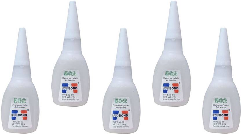 Evo Bond 502 SUPER GLUE CYANOACRYLATE ADHESIVE 20 Gm ( pack of 5 ) Adhesive Price in India - Buy ...