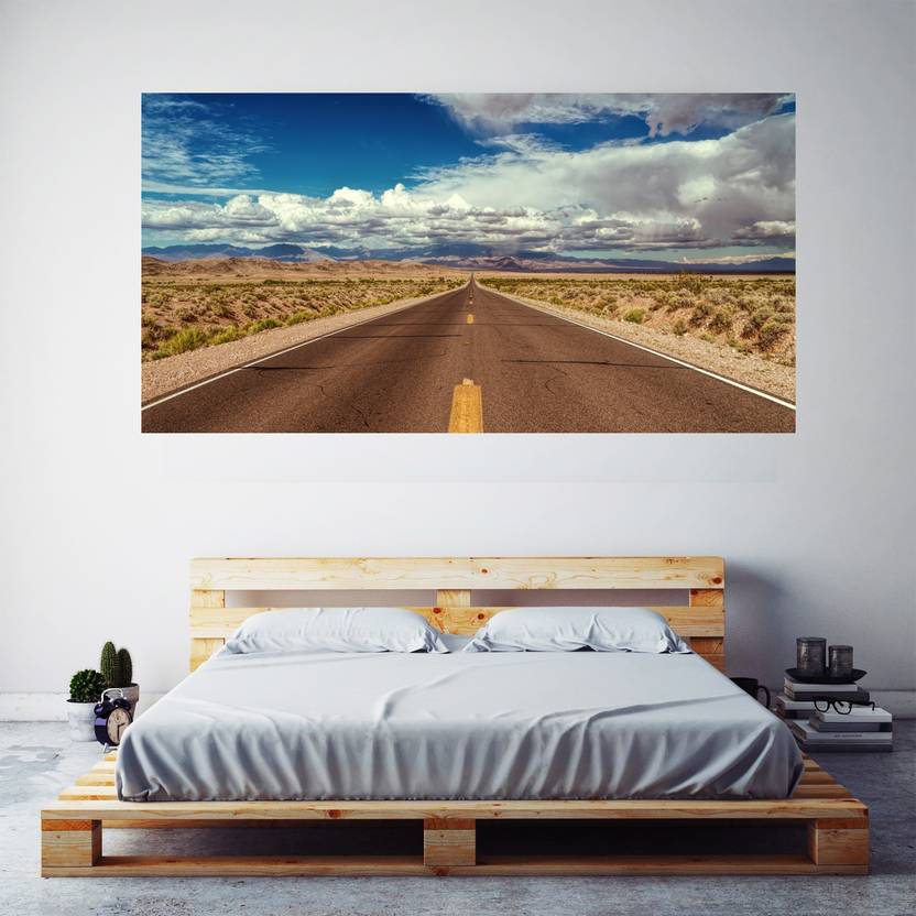 Beautiful Highway Road Wallpaper Poster Frameless Large Painting On ...