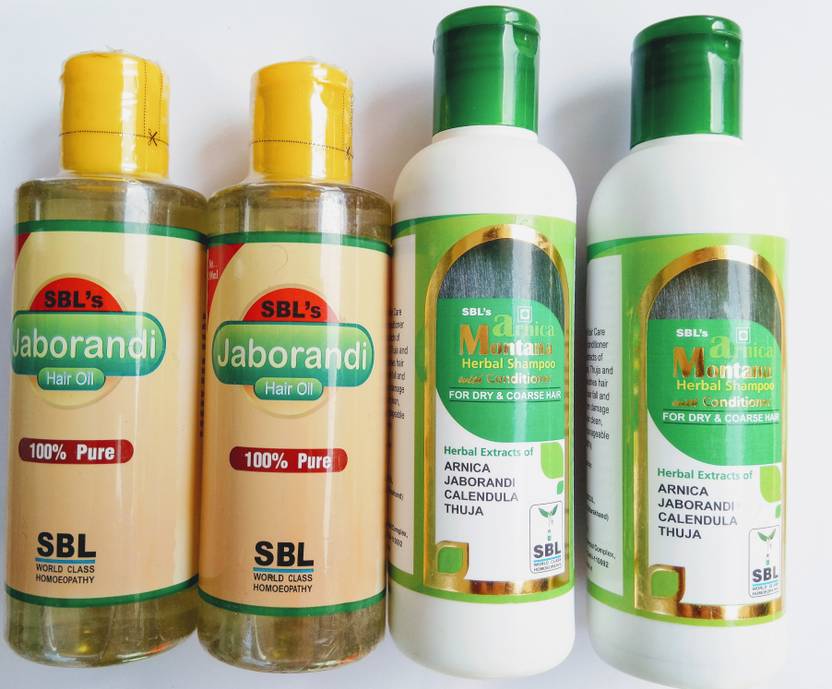 SBL COMBO OF 2 JABORANDI OIL & ARNICA MONTANA SHAMPOO WITH CONDITIONER ...