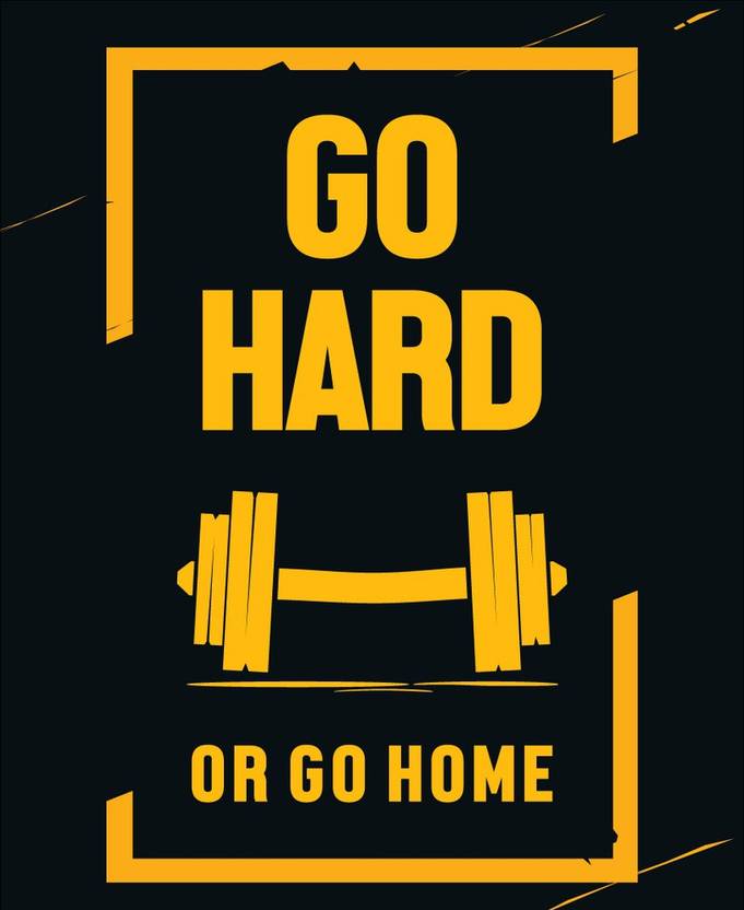 KD go hard Sticker Poster|Motivational Paper Print - Quotes ...