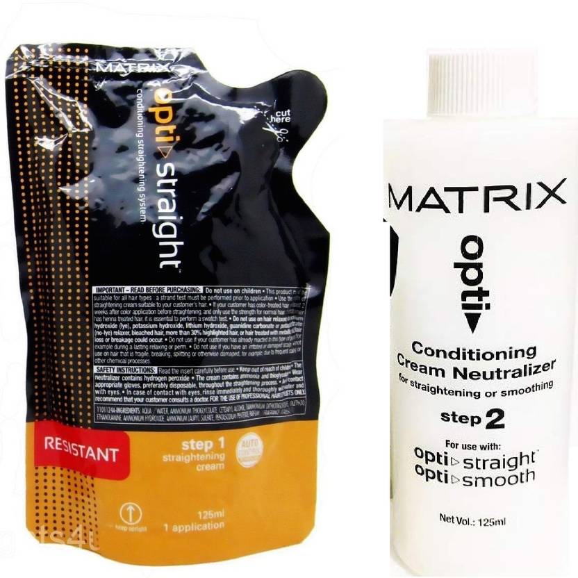 MATRIX Opti Straight Resistant permanent Straightening Cream (125 ml ...