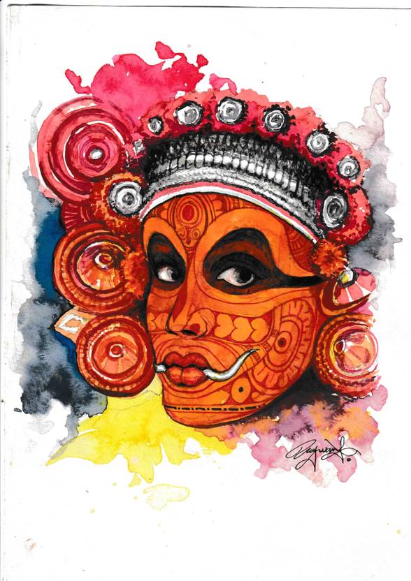The Arte House Theyyam poster Digital Reprint 18 inch x 12 inch ...