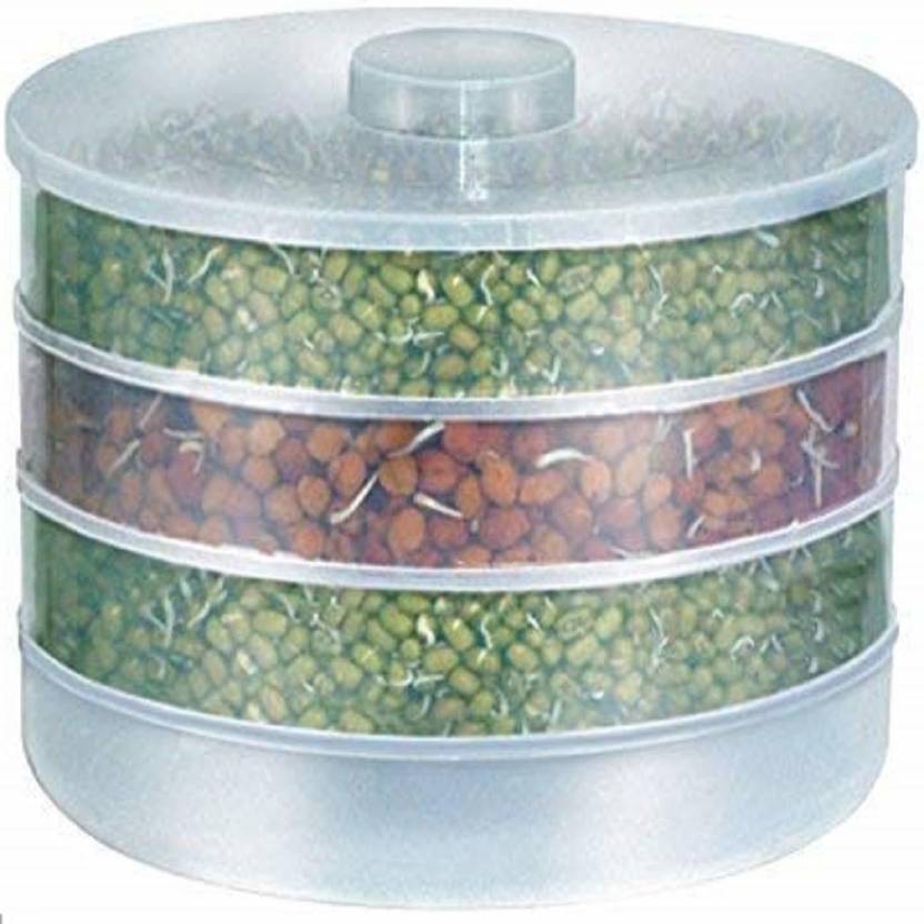AMEZO STORE Plastic Sprout Maker 4 Layer - 500 ml Plastic Sprout Maker ...