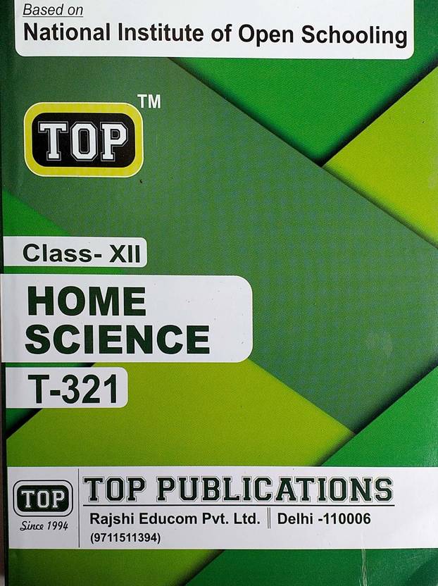 TOP Nios Class 12 Home Science Guide Book: Buy TOP Nios Class 12 Home ...