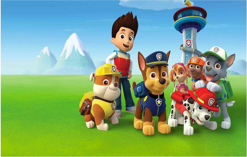 Paw Patrol Cartoon Poster-Decorative Kids Poster-High Resolution Paper ...