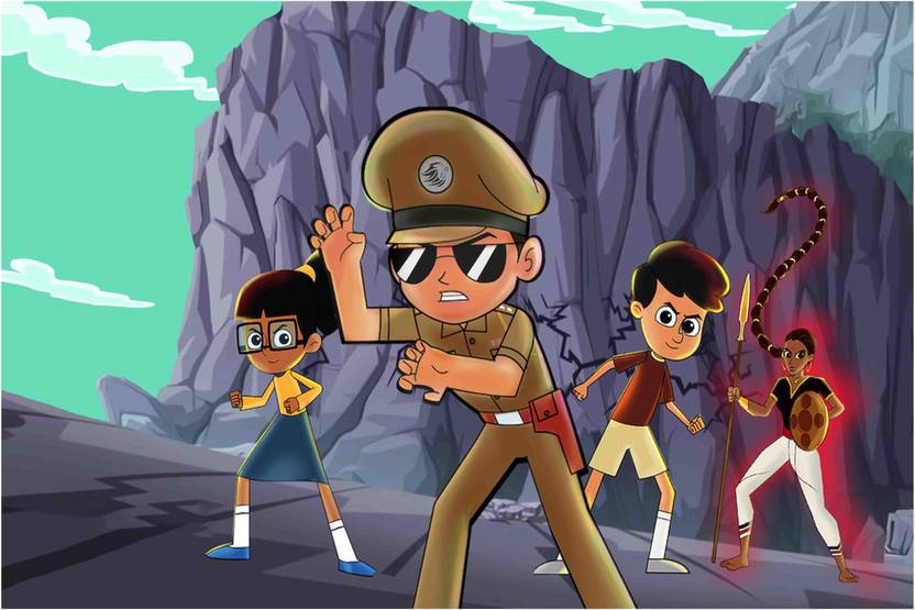 Little Singham Cartoon Poster-Kids Poster|Poster For Kids Room-High ...