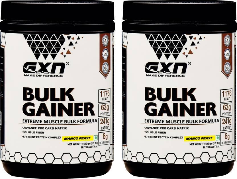 GXN Bulk Gainer Weight Gainers/Mass Gainers Price in India - Buy GXN ...