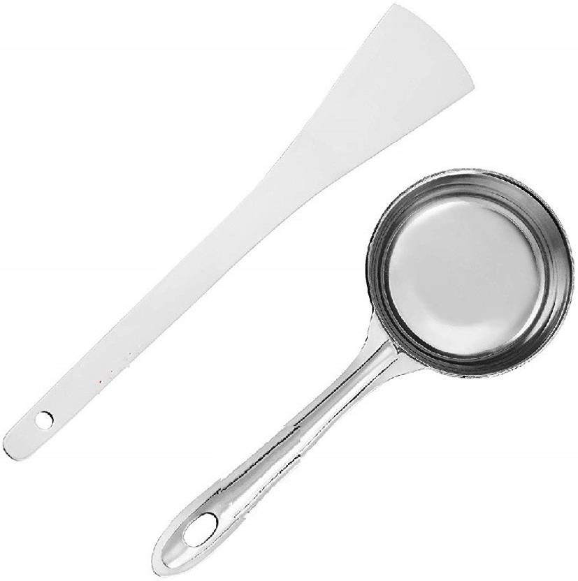 EMPHIRE Stainless Steel Perfect Dosa Making Spoon/Ladle Set of 2 Pcs (1 ...