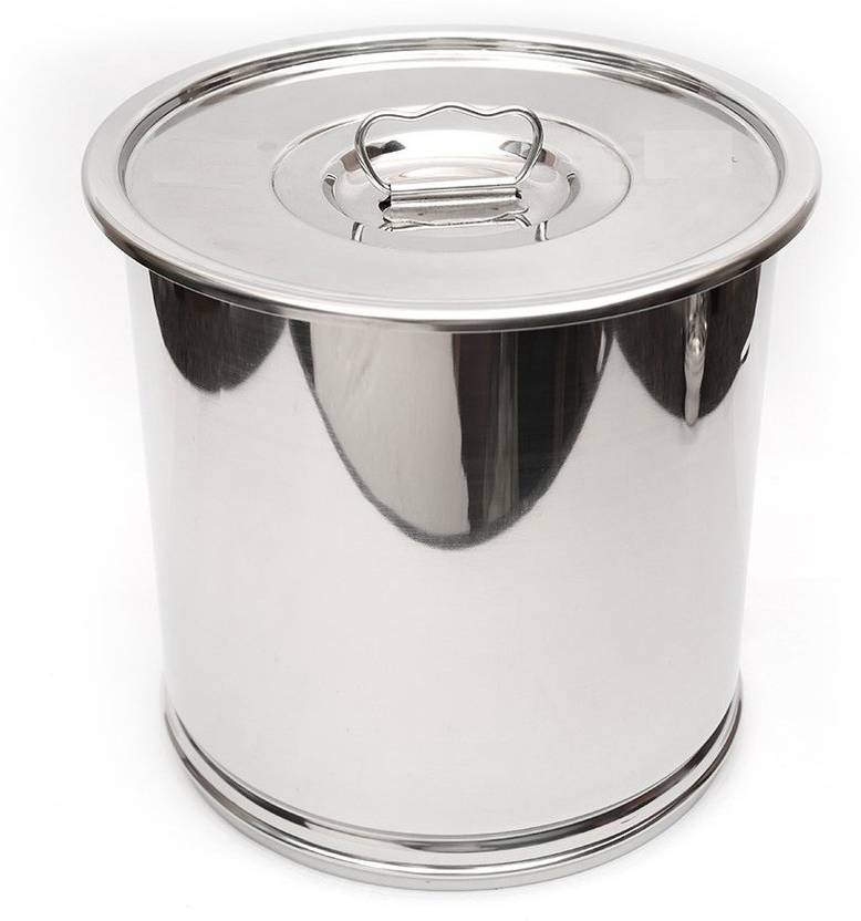 EMPHIRE Stainless Steel Drum/Grain Storage Container with Lid - 17.5 ...
