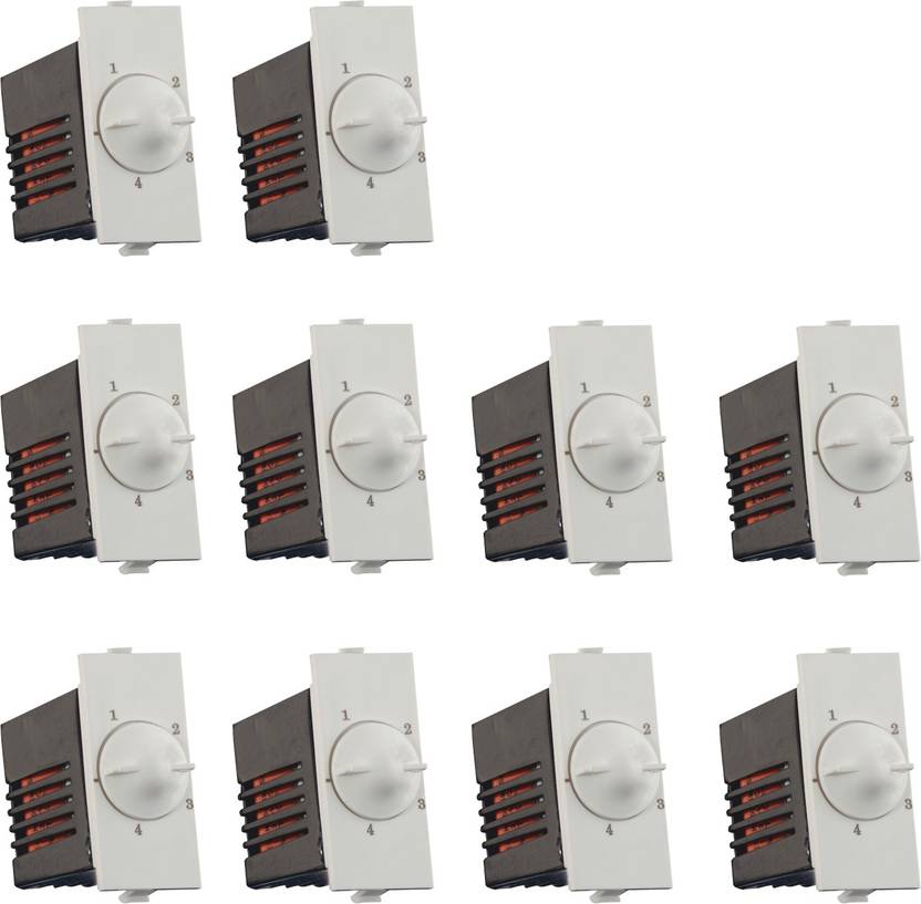 vergin 1129-5 Switch Type Nixon 4 Step Modular Fan Regulators (pack of ...