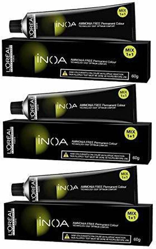 L'Oréal Paris Professionnel Inoa Hair Colour No 3 Dark Brown (60g) x (3 ...