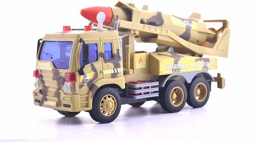 GOOD NEWS Missile Truck, Military Toy for Kids, Push and Go Toy for ...