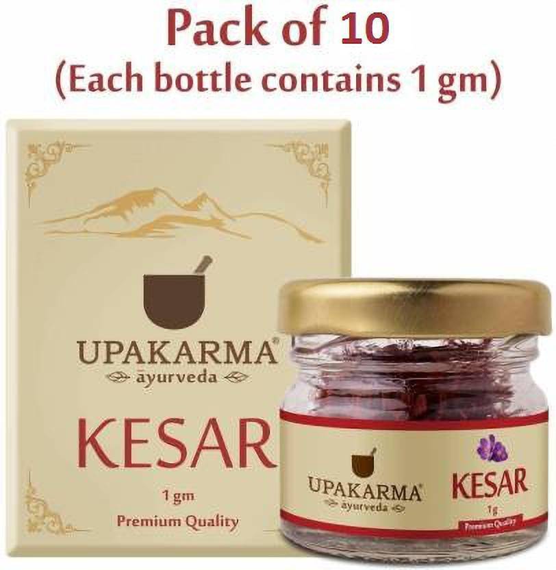 UPAKARMA Pure & Natural Kesar - Saffron 1 Gram (Pack of 10) Price in ...