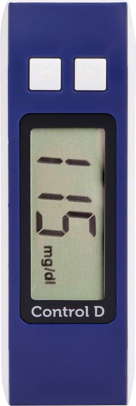 Control D Blue Digital Glucose Blood Sugar testing Monitor Machine with ...