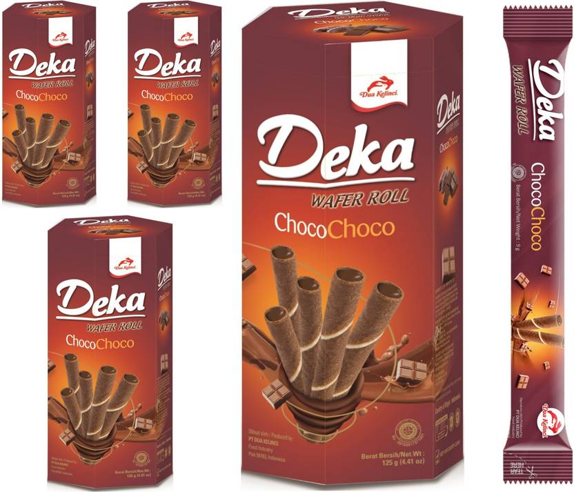 Dua Kelinci Deka Wafer Roll Choco Choco (125g) Wafer Rolls Price in India - Buy Dua Kelinci Deka ...