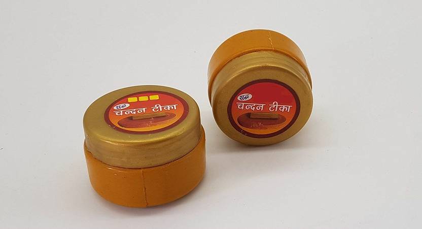 Quinergys Genuine Chandan Kesar Tilak for Holi Pooja and Religious use, Tika Paste Price in ...