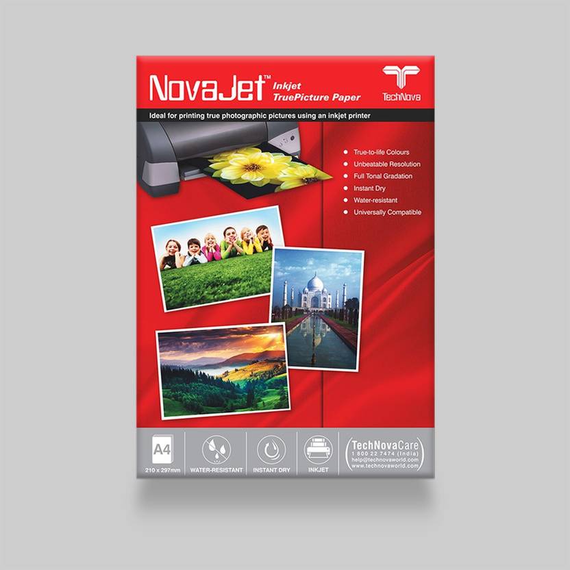 Flipkart.com | Novajet 180 GSM Inkjet Photo Paper Gloss A4 180 gsm ...