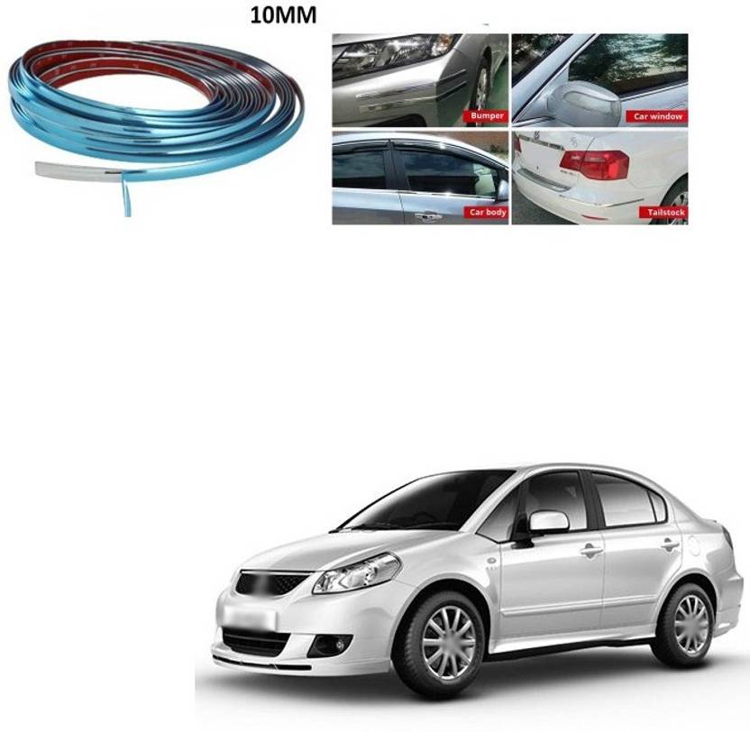 XZRTZ Side Window Chrome Beading Roll (10 mm)C143 Car Beading Roll For ...