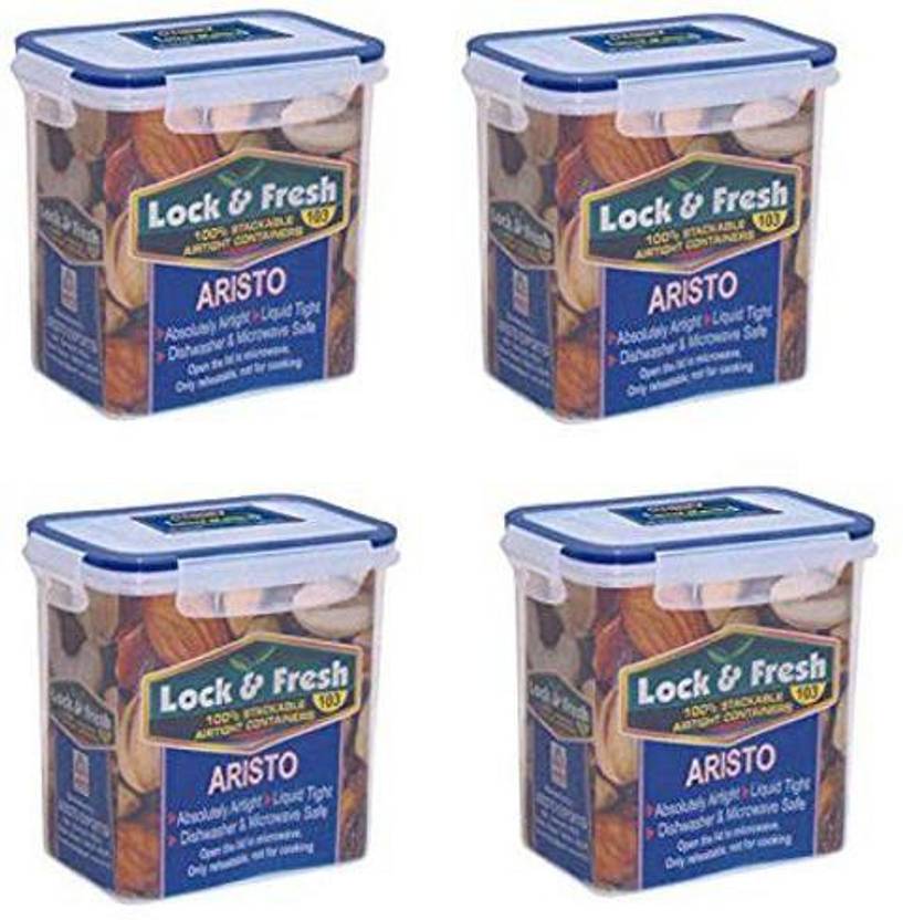 Aristo Air Tight Plastic Containers Set for Kitchen Storage - 1300 ml ...