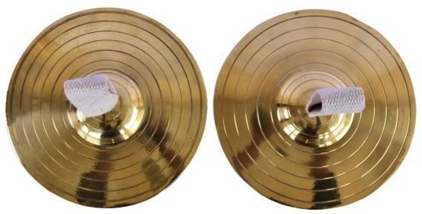 OgCombo manjira big size -Brass Pooja Bell Kartal Instrument BI Kartal ...