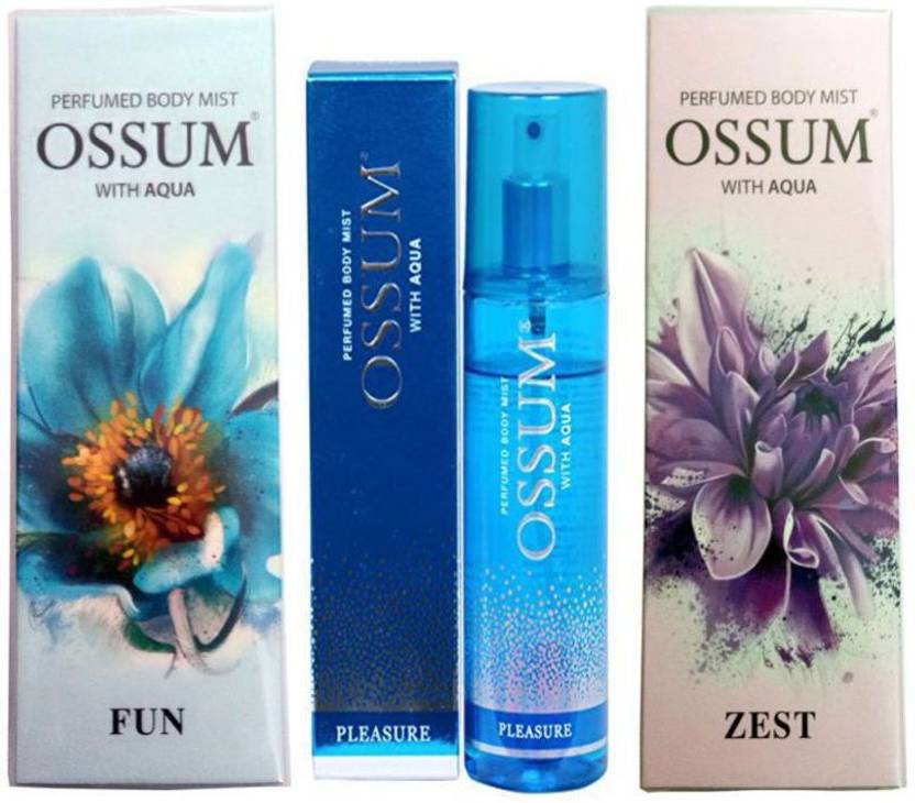 Buy Ossum 1ZEST PERFUMED BODY MIST 115 ML+1 PLEASURE PERFUMED BODY MIST ...