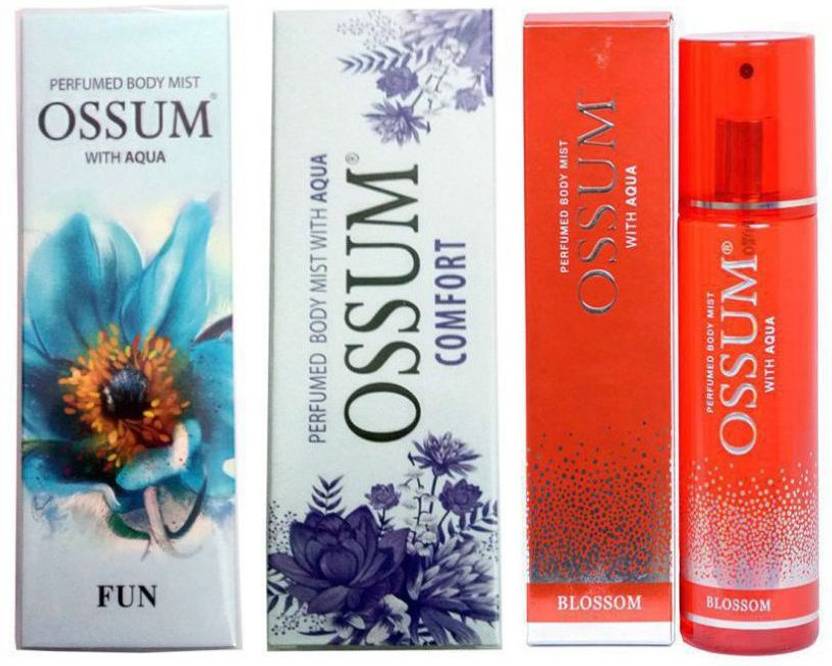 Buy Ossum 1 FUN PERFUMED BODY MIST 115 ML+1 BLOSSOM PERFUMED BODY MIST ...