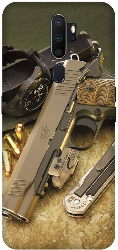 KARJUN Back Cover for OPPO A9 2020 Gun, Pistol, Weapon, Skull, Ammo ...