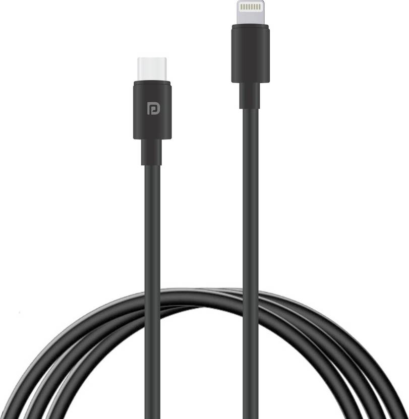 Portronics POR-1089 Konnect Core C Type-C to 8 Pin USB Cable 1 m ...
