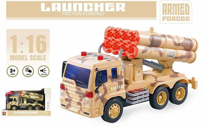 TOYZGANG Missile Truck, Military Toy for Kids, Push and Go Toy for Kids ...