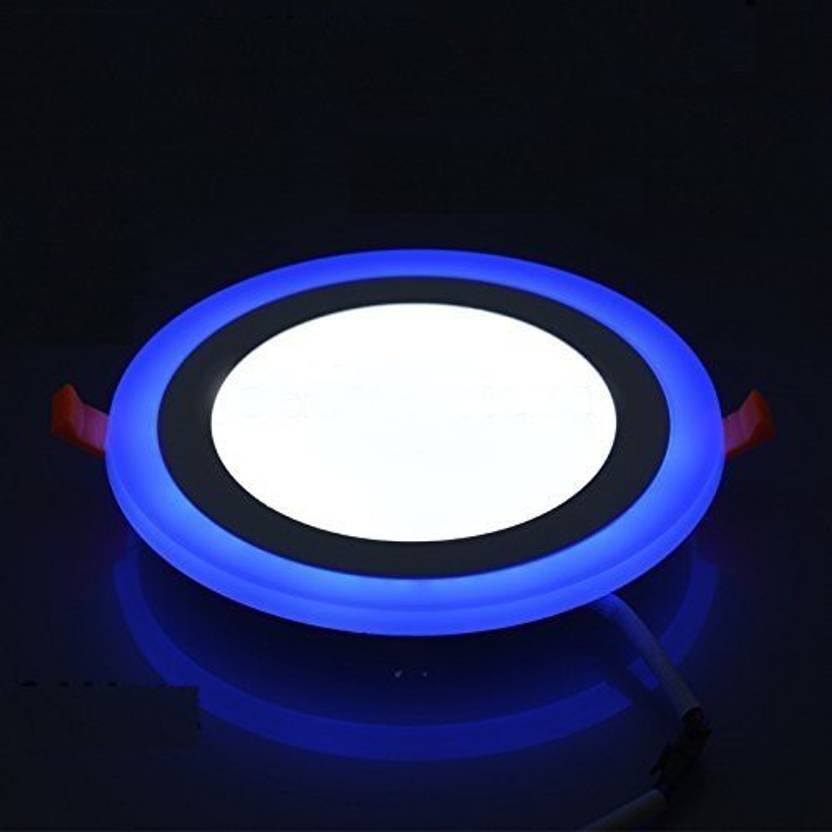 Ravi's Enterprise 6W LED Side Blue Round Panel Light Ceiling 3D Effect ...