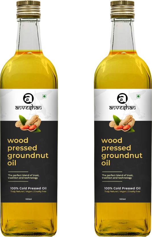 Anveshan Wood Pressed Groundnut Oil (Kacchi Ghani/ Kolhu/ Chekku ...