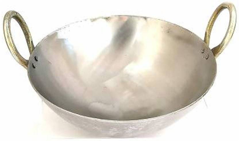 Divyanshi Art IRON KADHAI 121 (12 inch) Kadhai 30 cm diameter with Lid ...