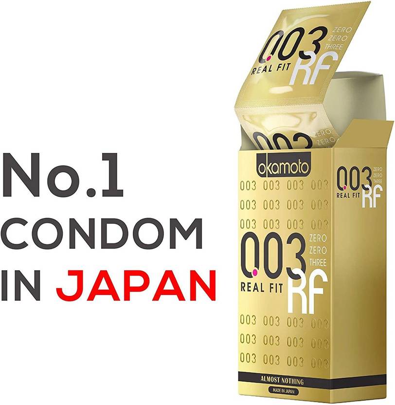 okamoto Made in Japan 003 Real Fit Almost Nothing Condoms 10X1=10 No.1 ...