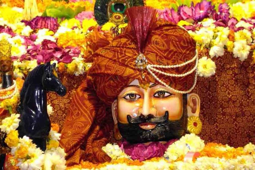 Lord Khatu Shyam ji Religious Painting Poster Waterproof Vinyl Sticker ...